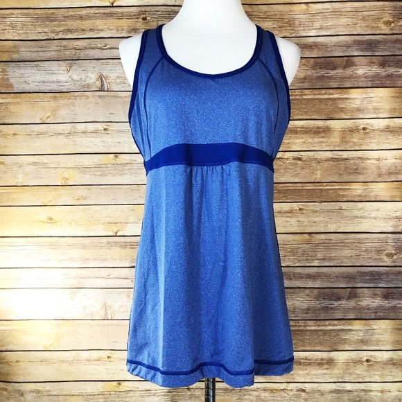 Lucy | Tops | Lucy Heathered Blue Mesh Racerback Athletic Tank | Poshmark